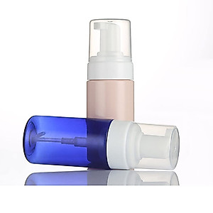 2PCS 100ml Cobalt Blue Refillable Empty Foam Pump Bottles Small Foaming Soap Dispenser for Hand Soap Lash Cleanser Shampoo Liquid 3.4oz