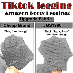 JGS1996 Womens Hidden Scrunch Butt Lifting Workout Leggings High Waist Tummy Control Booty Lift Gym Yoga Pants Tights