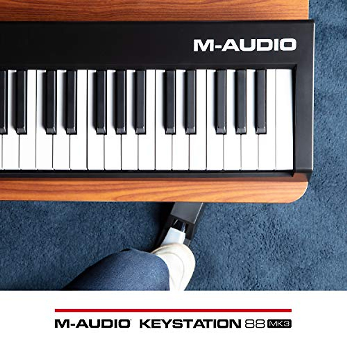 M-Audio Keystation 88 MK3 – 88 Key Semi Weighted MIDI Keyboard Controller for Complete Command of Virtual Synthesizers and DAW parameters