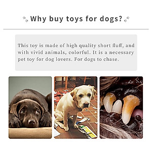 WishLotus Octopus Dog Chew Toy, No Stuffing Plush Dog Squeaky Toy with Crinkle Paper in Legs, Corduroy Interactive Dog Play Toy Dog Teething Toy for Small, Medium Dogs (Orange)