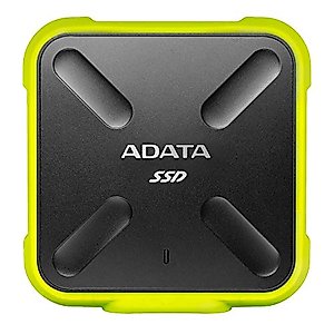 ADATA SD700 3D NAND 512GB Ruggedized Water/Dust/shock Proof External Solid State Drive Yellow (ASD700-512GU31-CYL)