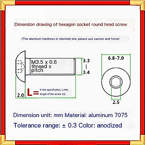 GUSTYT Screw M3.5x14/16mm Computer mainframe Box Cabinet Power Supply Motherboard Graphics Card Sound Network Card DIY Modified Universal Screw Screw (Color : 16 mm Royal Blue)