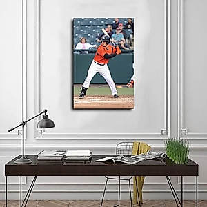 SELcoa Adley Rutschman Baseball Playe74 Canvas Poster Wall Art Decor Print Picture Paintings for Living Room Bedroom Decoration Unframe:12x18inch(30x45cm)