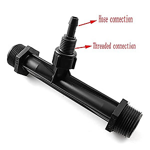 LQ Industrial 3/4Inch Black Irrigation Venturi Fertilizer Injector Agriculture Irrigation Device Tool