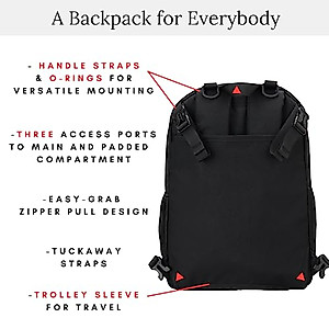 Fenrici Adaptive Backpack and Lunch Box Bundle (Black)