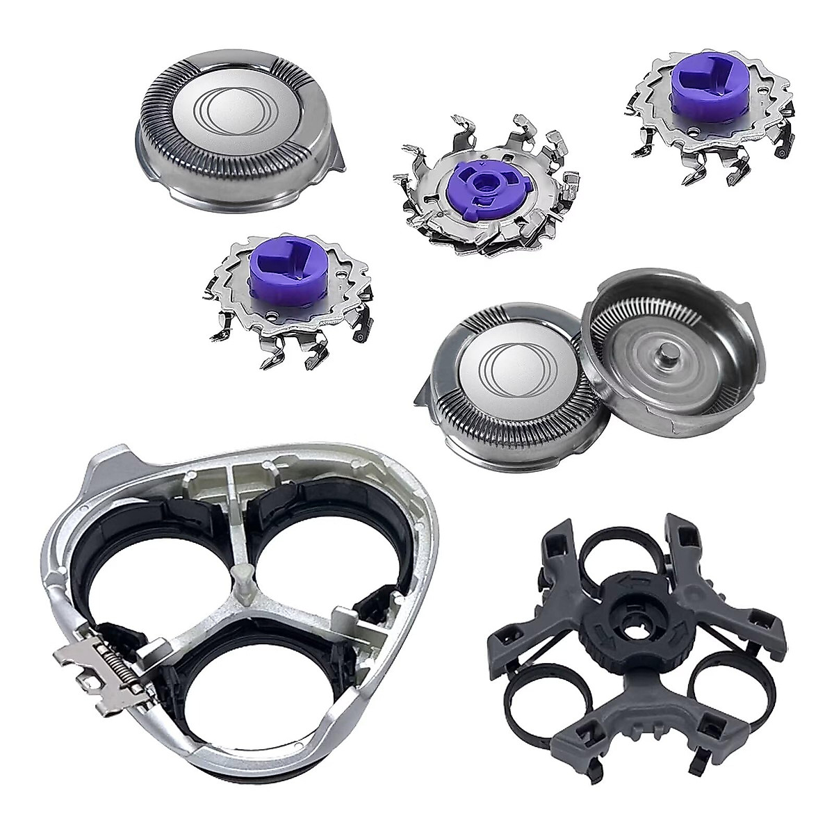 Replacement Complete Head Assembly for Philips Norelco AT750, AT751, AT752, AT753, AT790, AT810, AT811, AT814, AT815, AT890, AT893, PT710, PT715, PT725, PT730, PT734, PT735, PT860, PT861