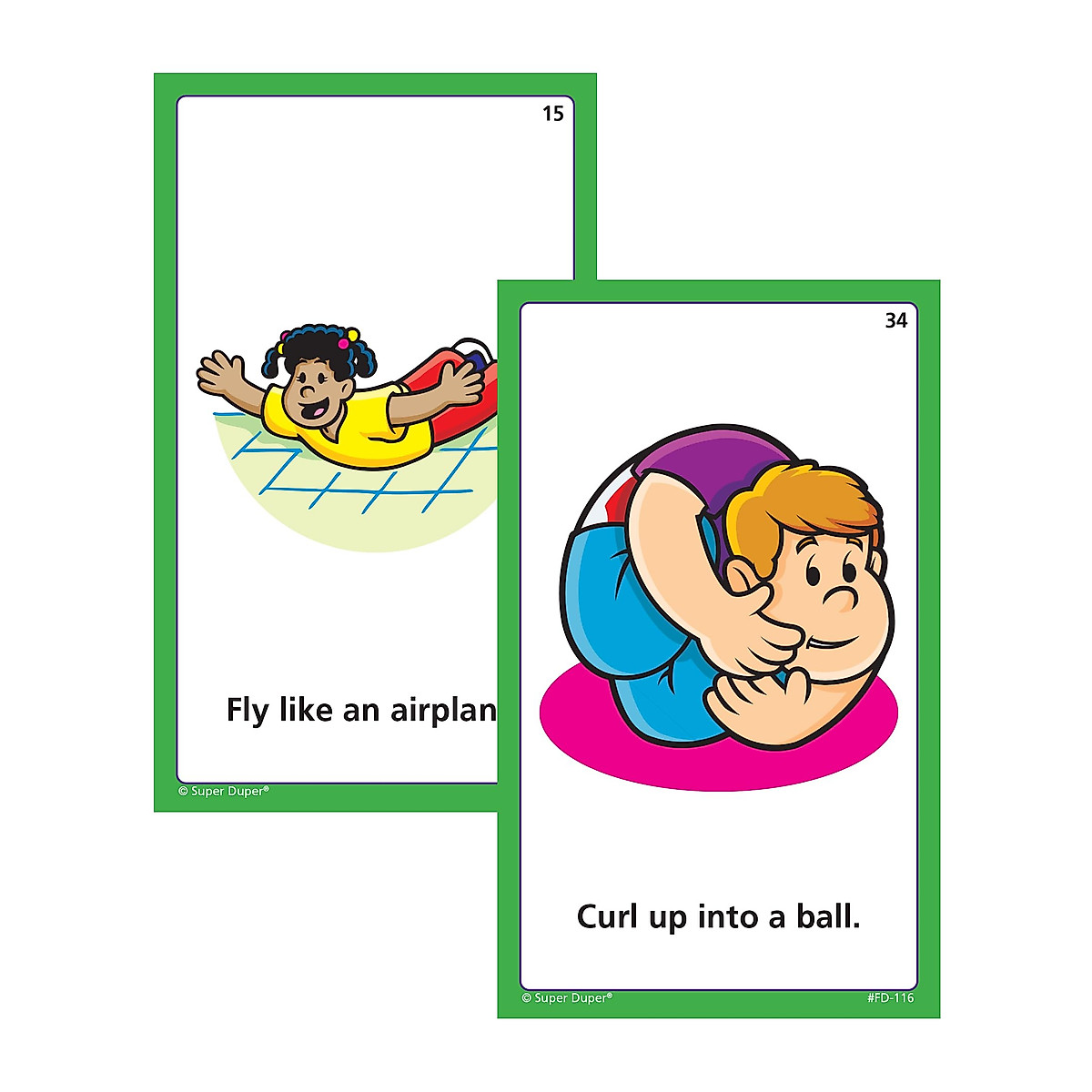Super Duper Publications | Move Your Body Fun Deck | Occupational Therapy Flash Cards | Educational Learning Materials for Children