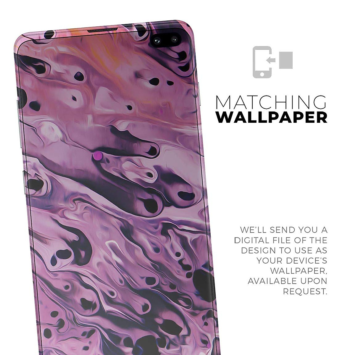 DesignSkinz Blurred Abstract Flow V51 Protective Vinyl Decal Wrap Skin Cover Compatible with The Samsung Galaxy S20 (Screen Trim & Back Glass Skin)