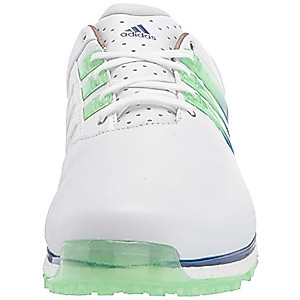 adidas mens Eg4871 Golf Shoe, Ftwr White/ Teal Royal Blue/ Glory Mint, 10 US