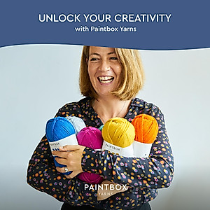 Paintbox Yarns 100% Cotton Aran Yarn 1.76oz (50g), 93 Yards (85m) - Dolphin Blue Worsted Wool for Crochet or Knitting - Soft, Lightweight for Clothes