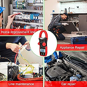 AOPUTTRIVER AP-570S-APP Bluetooth Clamp Meter 1000A AC DC Amp Meter 6000 Counts Auto-ranging Clamp Meter for Amp, Volt, Ohm, Resistance, Capacitance, Continuity, Temperature Clamp-on Meter