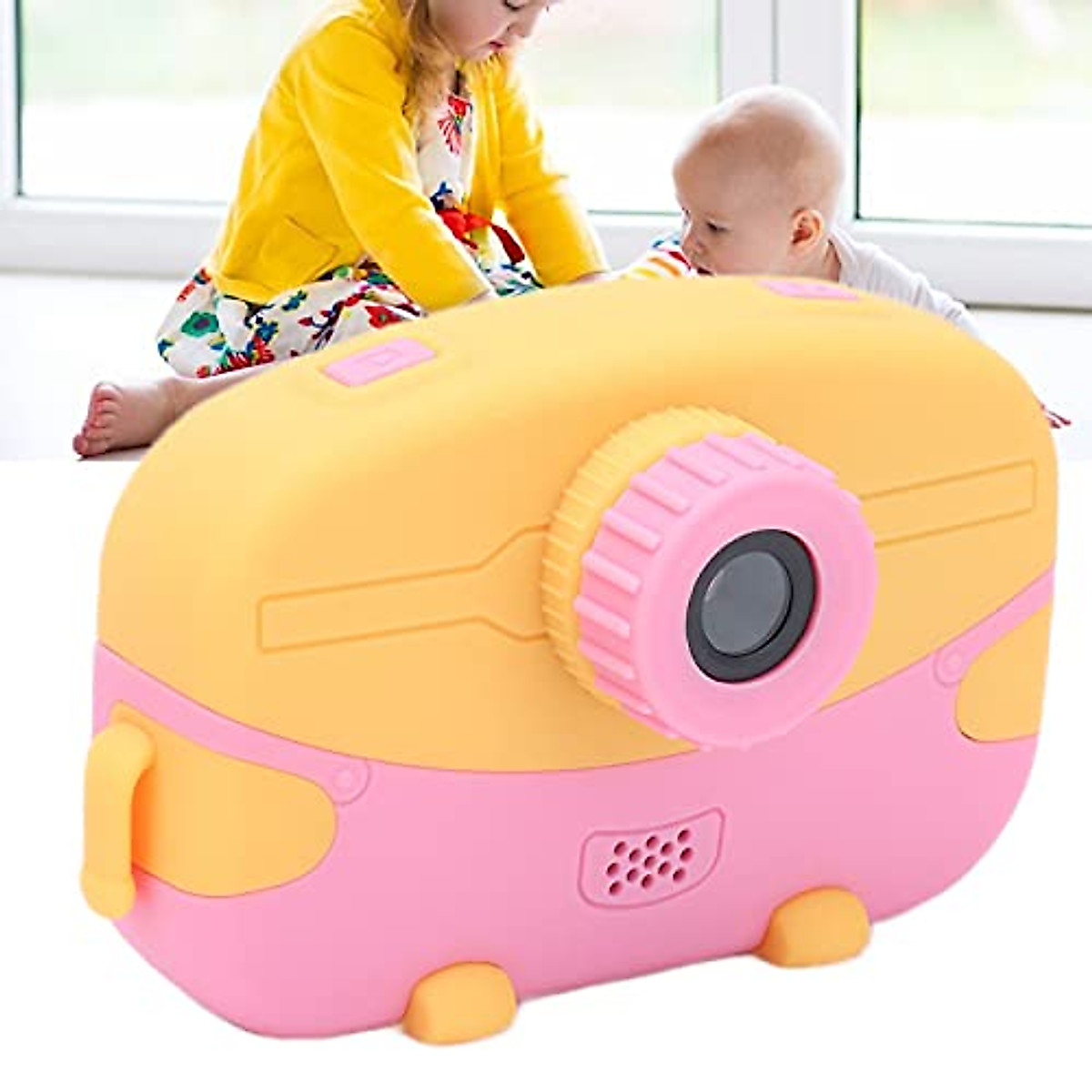 Kids Digital Camera, 600mAh Rechargeable Lithium Battery Multifuction Automatic Shutdown Camera for Kids for Kids Gifts for 4 Year Old Boy(Pink)