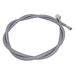 1.5m Pull Down Kitchen Faucet Hose Replacement, Flexible Pull Down Faucet Sprayer Hose Pull Out Faucet Hose Replacement With Quick Connect, 59-inch For Pluggable Nylon Hose(Snap-Gray)