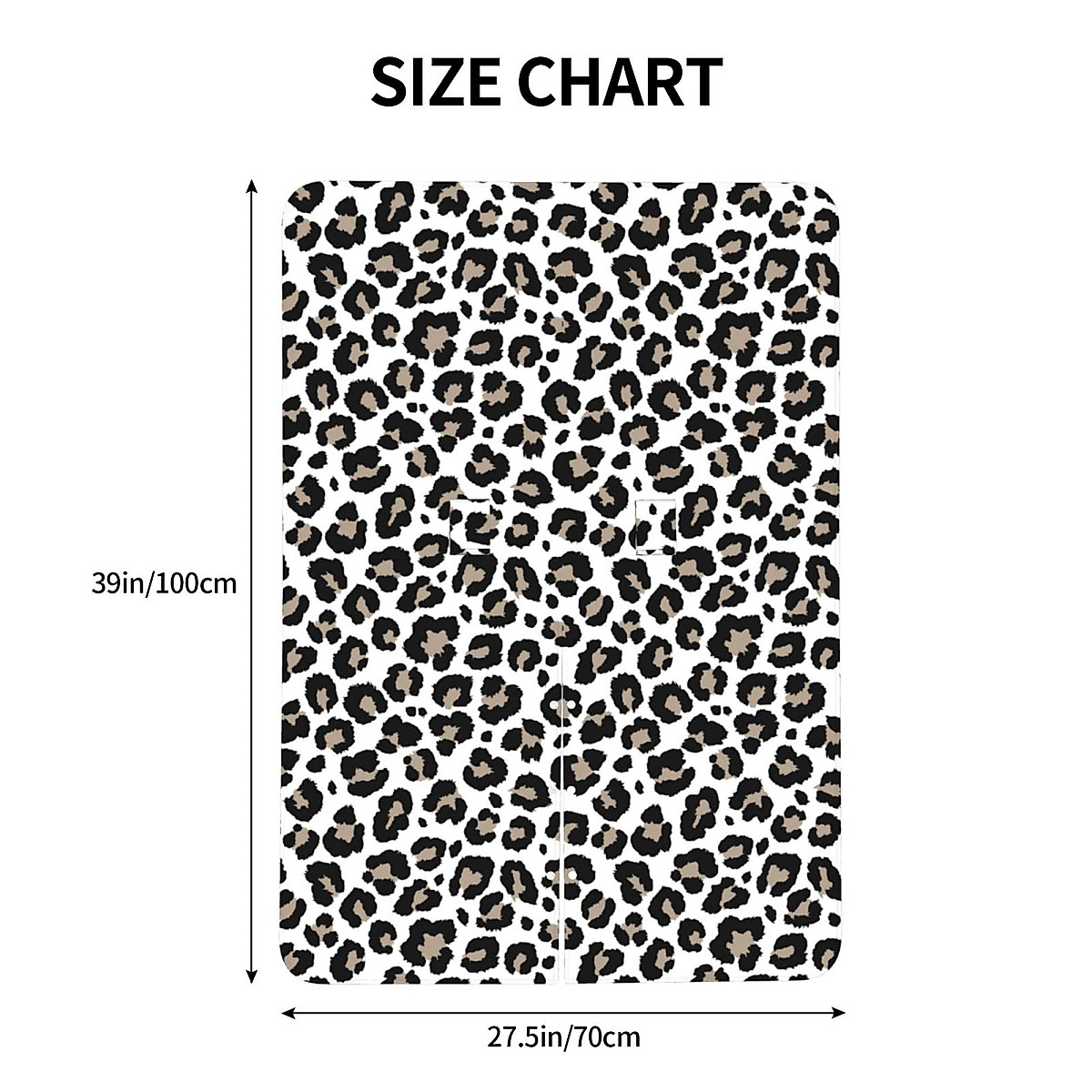 9CH Car Seat Canopy for Babies, Peekaboo Opening Minky Car seat Cover for Baby Mom Nursing Breastfeeding Covers, Minky Blanket for Infant Toddler (Leopard)
