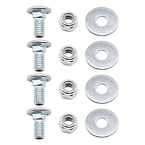Ganivsor Snowblower Skid Shoe Mounting Bolts Nuts Washers kit for Cub Cadet MTD 710-0451 Replacement