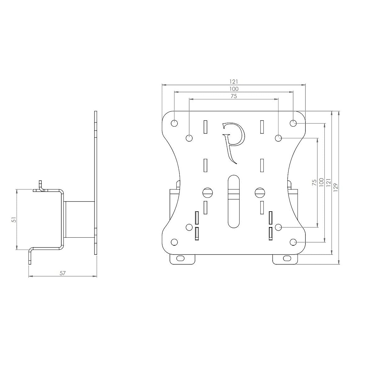 Gladiator Joe Monitor Arm/Mount VESA Bracket Adapter Compatible with Gladiator Joe LG24mp58vq 24MP58VQ-P, 24MP59G, 24MP59G-P, 24MP60VQ, 27MP58VQ, 27MP58VQ-P