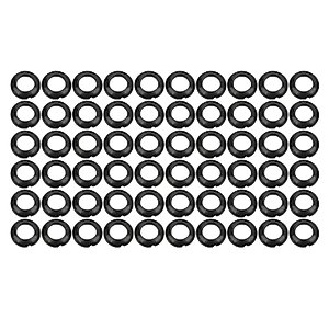 VBESTLIFE 60pcs Fishing Rod Ring,Fishing Rod Building Silicone Elastic Winding Check Ring Trim Ring Adapter for Fishing Rod Building/Repairing(11MM) Other Fishing Tools and