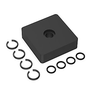 3/8" Impact Retaining Ring Fits Milwaukee 3/8 Impact Friction Ring Clip With O-Ring,Impact Hog Ring Replacement For Milwaukee Type Wrenches, Impact Wrench Tool Parts(4 Sets)