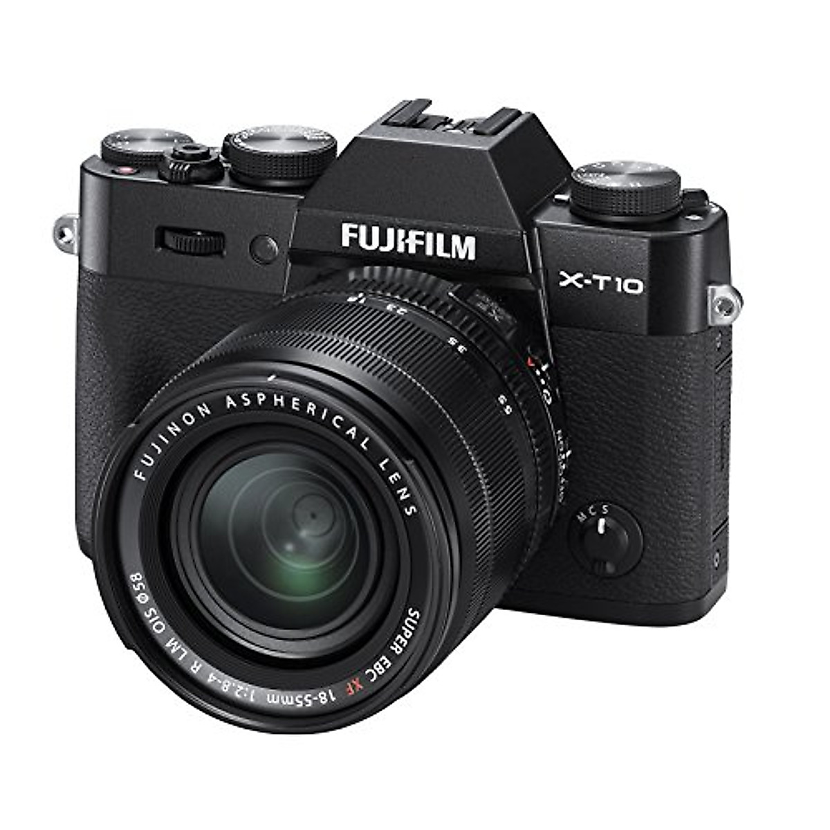 Fujifilm X-T10 Black Mirrorless Digital Camera Kit with XF 18-55mm F2.8-4.0 R LM OIS Lens - International Version