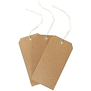 Q-Connect KF01613 Strung Tag 146x73mm Buff (Pack of 1000)