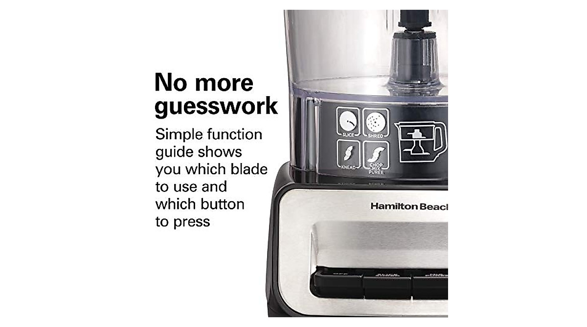 Hamilton Beach Food Processor - Versatile 14 & 4-Cup Prep Power