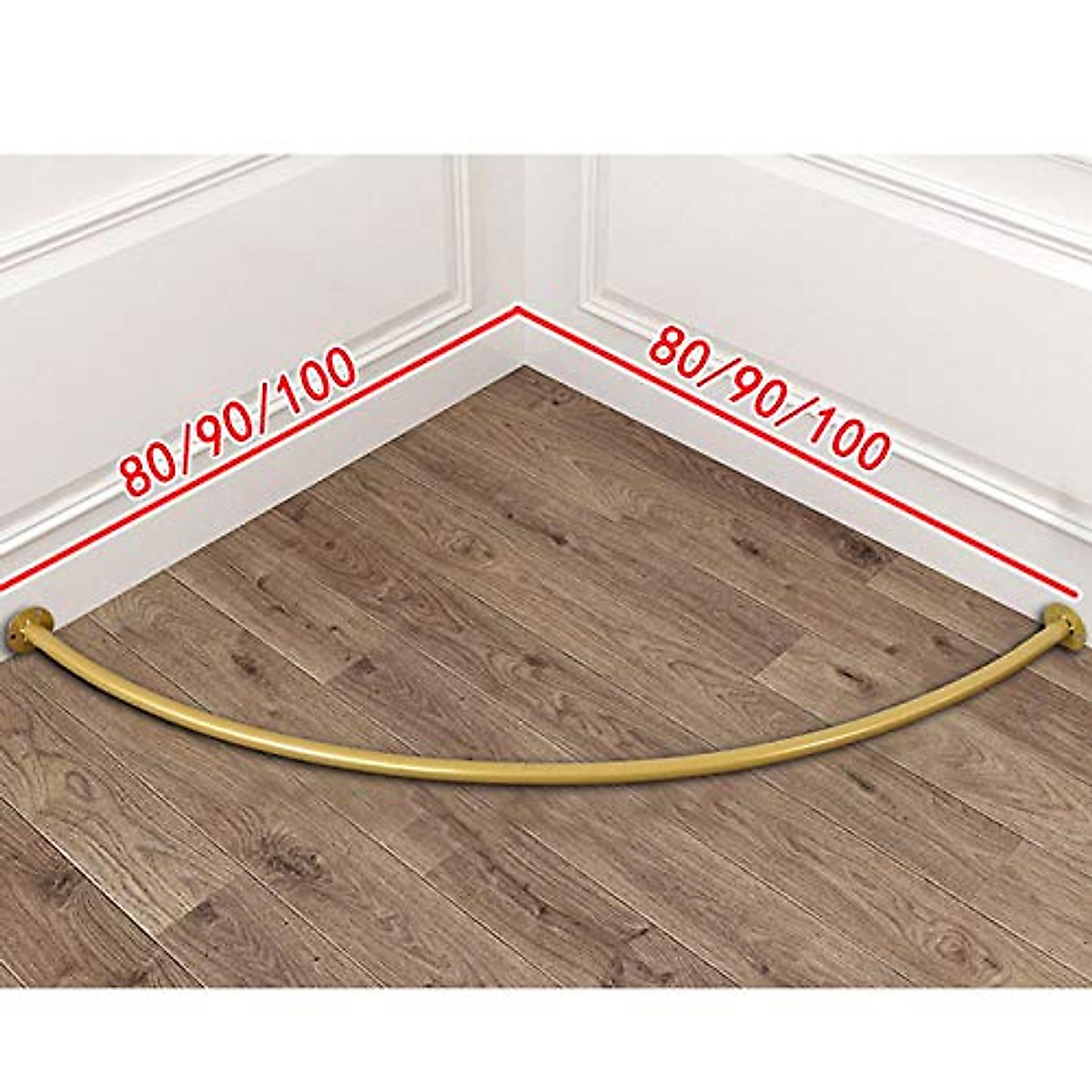 YJFENG-Broom, YJFENG Clothing Store Changing Room, Women's Clothing Store Dressing Fitting Tent Room, C-Shaped Curtain Rod, for Shopping Malls, Offices, with Hook Up (Light Gray,80x80cm)