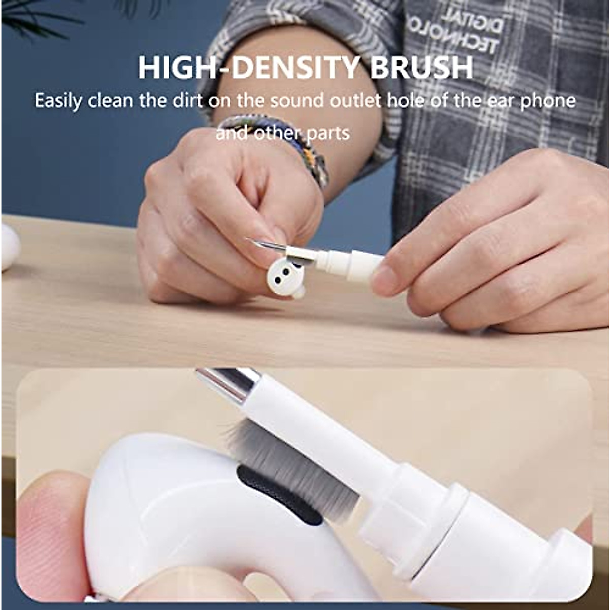 YKHENGTU Airpod Cleaner Kit,Cleaning Pen for Airpods Pro 1 2 3,Multifunction Earphones Airpod Cleaner Kit for Wireless Earphones Bluetooth Headphones Charging Box,Computer,Camera,Mobile Phone