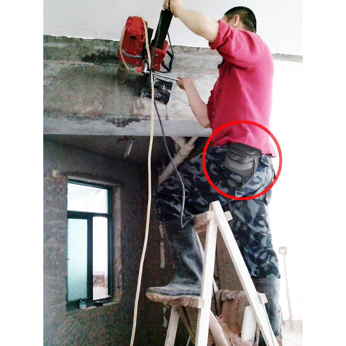 FitSand Soft Bag Compatible for Howard Leight Impact Sport OD Electric Earmuff, Includes Accessories - Safety Ear Muffs Bag Case