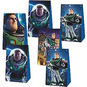 NF Orange 18pcs Buzz Lightyear Party Gift Bag,Birthday Party Decorations Supplies. (18 Counts)