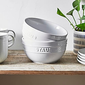 STAUB Ceramics Universal Bowl Set, 6.5-inch, White