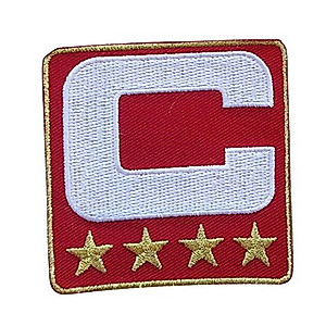 Wendy Red Captain C Patch (4 Gold Stars) sewing On for Jersey Football, Baseball