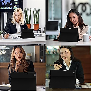 C INVERTER iPad Case Keyboard, for iPad 9th/8th/7th Gen 10.2 in, iPad Pro, Air 3rd Gen 10.5 in, Detachable Backlit Wireless Keyboard with Magnetic Protective Cover (Black)