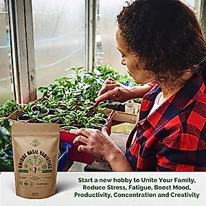 7 Basil Herb & 20 Most Popular Vegetable Seeds Variety Packs Bundle Non-GMO Heirloom Seeds for Planting Indoor and Outdoor Over 3200 Herbs & Vegetables Seeds in One Value Bundle