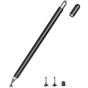 2023 Upgraded 2-in-1 Stylus Pen for All Touchscreen, Professional Student Children Tablet Pen for Class, Notes, Video Clips, Compatible with iOS/Android, Apple iPad/iPhone/Samsung/Lenovo etc.