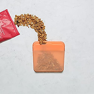 Simple Modern Reusable Sandwich Bags Silicone Food Storage Snack Bag - Plastic Free, Microwave/Freezer/Oven Safe, Sammie 18oz (Sandwich) Pattern: Fox and the Flower