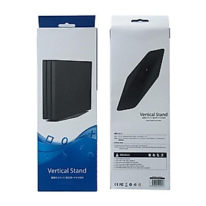 CKXIN Vertical Stand for PS4 Slim / PS4 Pro - 2 in 1 Vertical Holder Stand Bracket Mount Base for Playstation 4 Slim/Pro Console (Black)