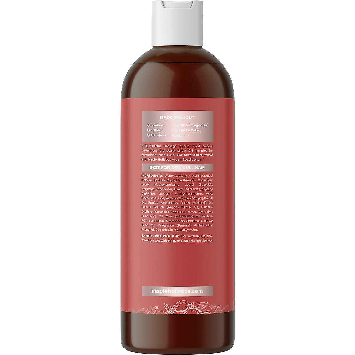 Argan Oil Shampoo for Dry Hair - Sulfate Free Shampoo for Damaged Hair and Frizz with Argan Oil for Hair - Volumizing Shampoo for Hair Shine and Volume Featuring Ultra Moisturizing Natural Oils