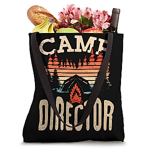 Camp Director Counselor Summer Camping Campfire Camper Tote Bag