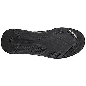 Skechers Women's MAX Cushioning LITE-Knit Slip ON Sneaker, Black/Gray, 6.5