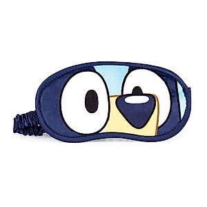 Jay Franco Bluey Kids Travel Set - 3 Piece Set Includes 40 x 50 Throw Blanket, Eye Mask, and Neck Pillow - Super Soft & Cozy Travel Accessories