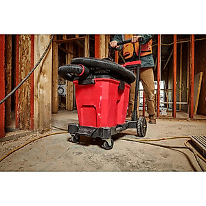 Milwookee Fits Milwaukee 0933-20 Premium Wet/Dry Vacuum Cart,Rolling Tool Box,Tool Box with Wheels,Dolly cart, Red