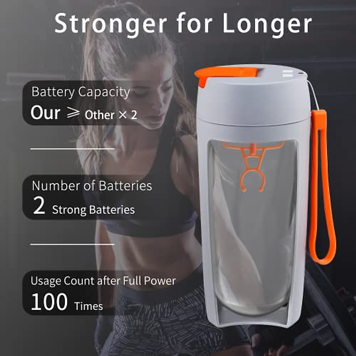 Electric Shaker Bottle, Gifts for Men Dad Husband, Made With Tritan - BPA Free Shaker Bottles For Protein Mixes - Upgrade 20OZ Electric Water Bottle For Protein Powder, Shakes, Coffee,Cocktail