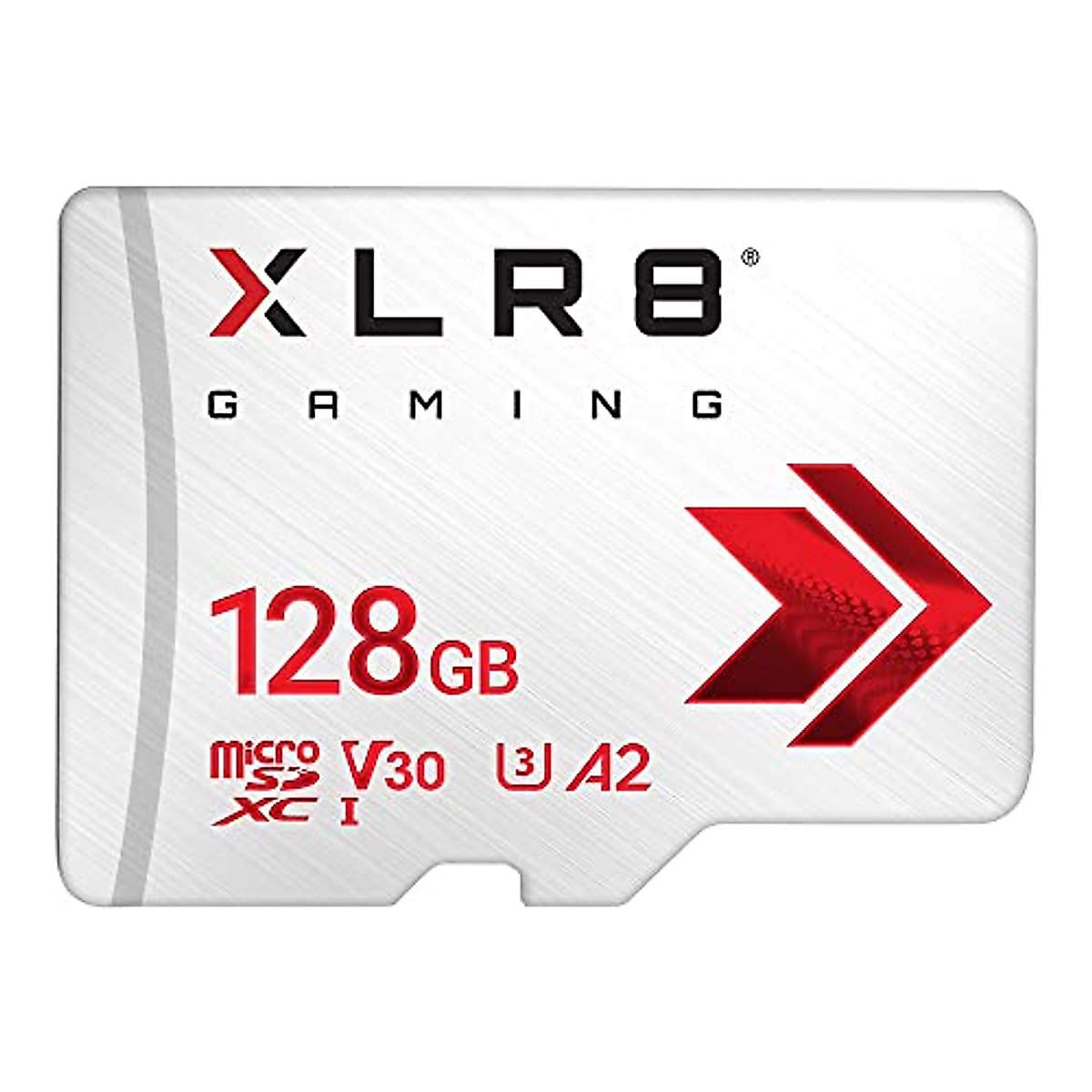 PNY XLR8 128GB Gaming Class 10 U3 V30 microSDXC Flash Memory Card - 100MB/s, Class 10, U3, V30, A2, 4K UHD, Full HD, UHS-I, micro SD