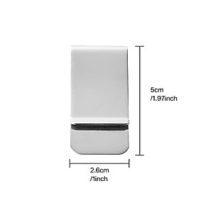 Stainless Steel Money Clip for men, metal money clip, Money & Cards Holder, Slim Cash Wallet, Pack of 12