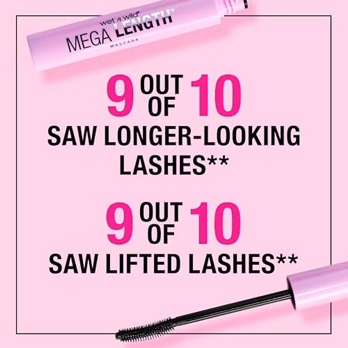 wet n wild Mega Length Mascara, Very Black, 0.21 Ounce