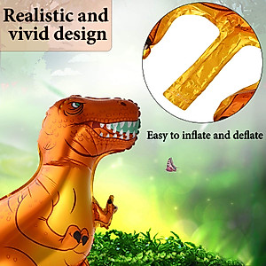 Dinosaur Balloons Dinosaur Party Supplies, 12 Pieces Dinosaur Foil Balloons Aluminum Mylar Helium Jungle Balloons for Birthday Weddings Graduation Party Baby Shower Jungle Theme Party Supplies