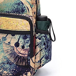 Women sling bag Elephant canvas large boho backpacks bohemian Crossbody Bag (purple yellow)