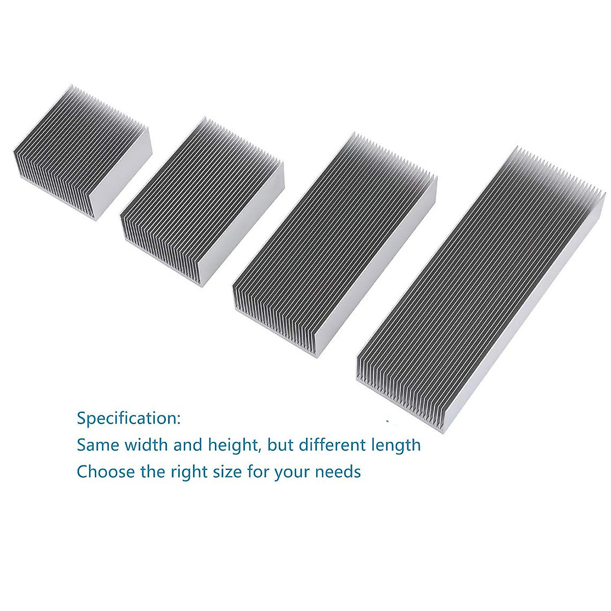 Awxlumv Large Aluminum Heat Sink 2.71"x2.71"x1.41"/ 69x69x36mm Heatsink High Power Cooling Plate 27 Fin Radiator GPU Cooler IC Module PC Computer Led PCB Charger Electronics Amplifier