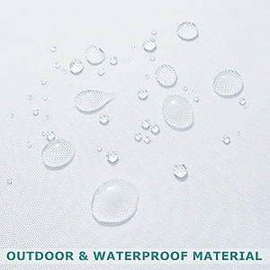 LIGICKY Pack of 2 Outdoor Waterproof Throw Pillow Covers 20x20 inch Decorative Black and White Square Pillows Cushion Case Outside Pillowcase for Patio Couch Tent Sunbrella