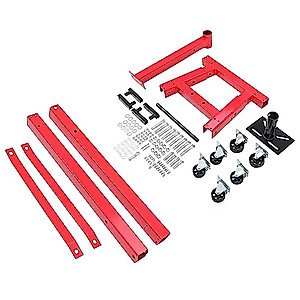 KUAFU Universal 360 Degree Rotating Engine Stand Adjustable Mounting Head Folding Frame for Auto Truck Motor Hoist Repair Jack 2000LBS Capacity Heavy Duty Steel-RED